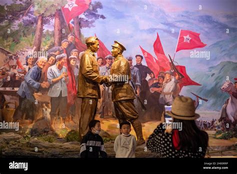 Chinese Visit The Museum Of The Communist Party Of China In Beijing 08