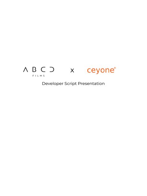 Ceyone X Abcd Films X Developer Film Script Pdf