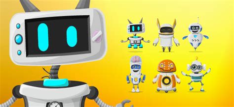 Robot Vector Characters Vectorcharacters