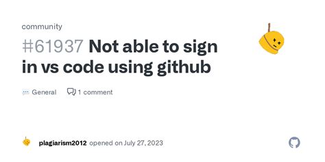 Not Able To Sign In Vs Code Using Github Community Discussion Github