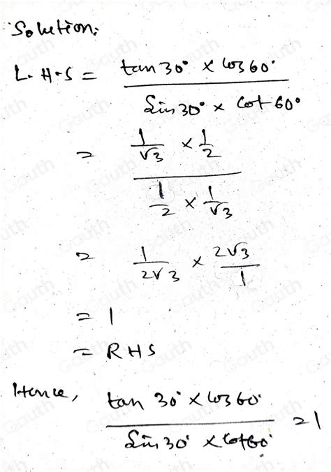 Solved 2 3 Prove The Following Without The Use Of A Calculator Tan