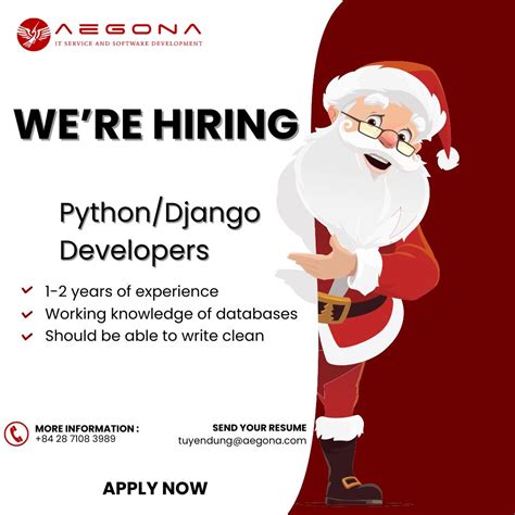aegona ltd on linkedin [aegona hcm] we re hiring python django 👨‍💻