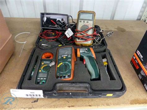 Extech Clamp Meter Multimeter Ir Thermometer And Sears Multimeter Roller Auctions