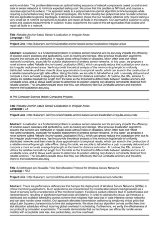 M Phil Computer Science Mobile Computing Projects PDF Internet Of Things Internet