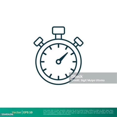 스톱워치 아이콘 벡터 로고 템플릿 일러스트 디자인 벡터 Eps 10 개념에 대한 스톡 벡터 아트 및 기타 이미지 개념 경쟁 고전 양식 Istock