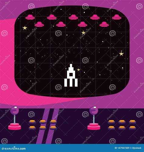 video game retro stock illustration illustration of play 147947389