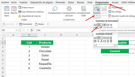 Excel cómo crear una opción de múltiple selección