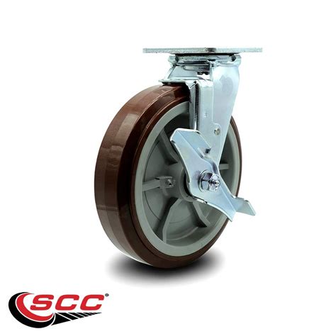 Buy CS8B Greenlee 8 Inch Swivel Caster With Brake MA6065 GMX Material