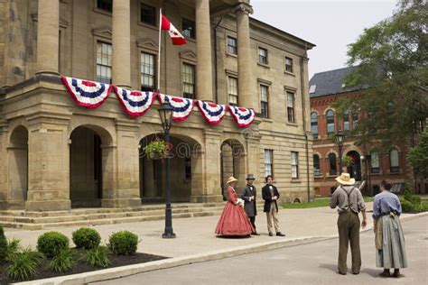 Dressed Actors In Front Of The Province House In Charlottetown
