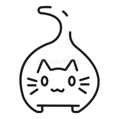 简单卡通猫 向量例证 插画 包括有 逗人喜爱 宠物 简单 例证 徽标 小猫 敌意 图标 257602420
