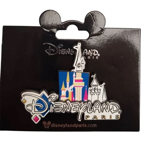 Disneyland Paris Castle And Logo Layered Large Pin Trading Badge 2024