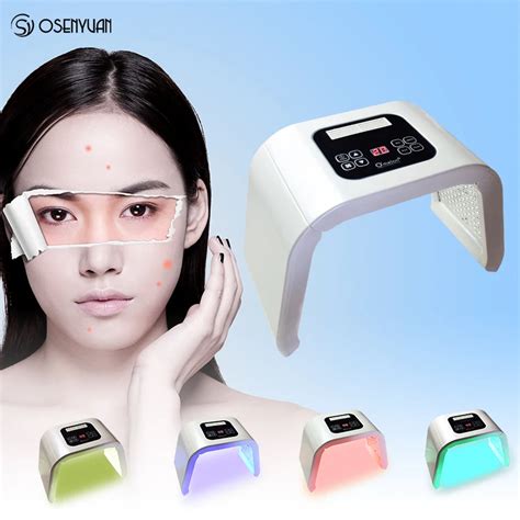 Portable Pdt Led Photon Light Therapy 4 Color Led Face Mask Light Phototherapy Lamp Machine For