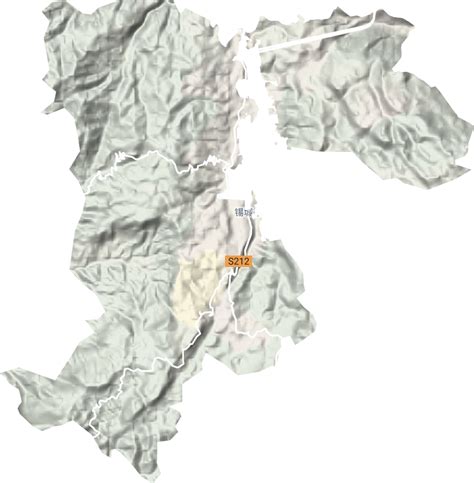 锡城镇高清地形地图
