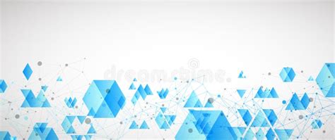 Abstract Vector Background With Plexus Effect Stock Vector Illustration Of Construction