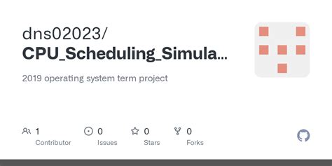 GitHub Dns CPU Scheduling Simulator Operating System Term Project
