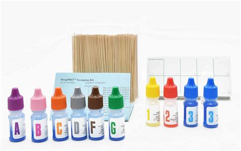 Streppro Streptococcal Grouping Kit Rapid Latex Agglutination Test For Streptococcus Lancefield