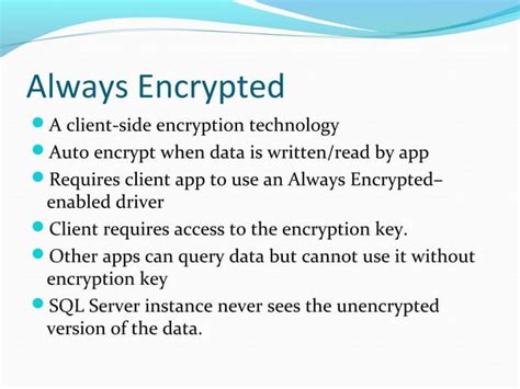 Sql Server Security Features Ppt