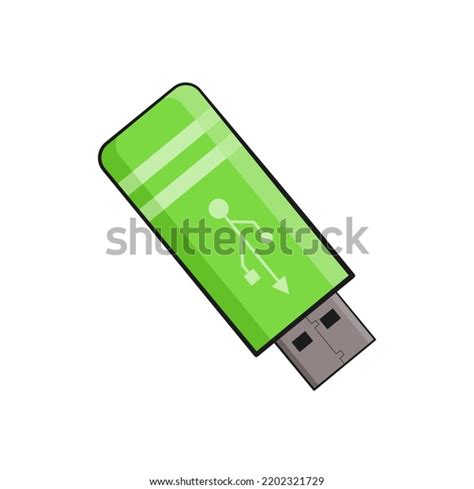 Usb 플래시 드라이브 벡터 그림입니다 만화 스톡 벡터로열티 프리 2202321729 Shutterstock