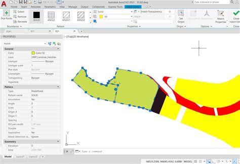 Autocad 2020 A Hatch That Appears To Contain Two Pieces Fails To