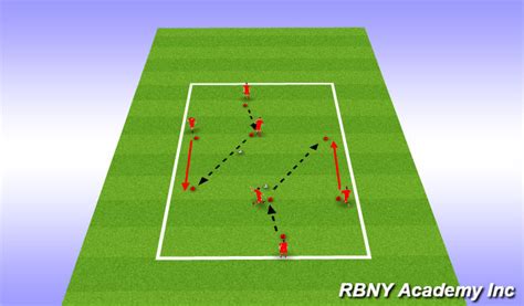 Footballsoccer Receiving Diagonal Pass Technical Movement Off The