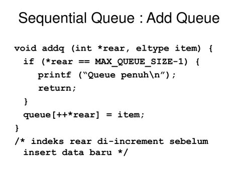 PPT QUEUE PowerPoint Presentation Free Download ID 4611866