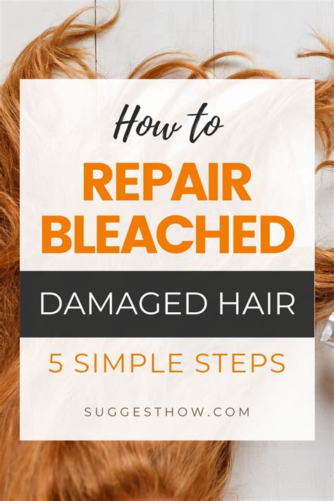 How To Repair Bleached Damaged Hair 5 Easy Tips Damaged Hair Diy
