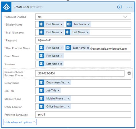 Automating Office 365 Account Creation Using Sharepoint Online Flow
