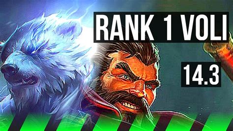 VOLI Vs GRAVES JNG Rank 1 Voli 9 4 13 NA Challenger 14 3 YouTube