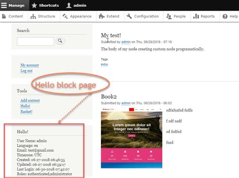 Create Custom Blocks Drupal 8 Example