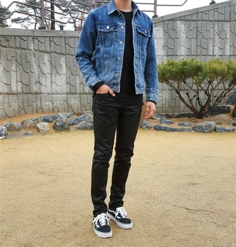 남자 청자켓코팅진반스 올드스쿨 코디 유뱅의 데일리룩 블로그 네이버 블로그