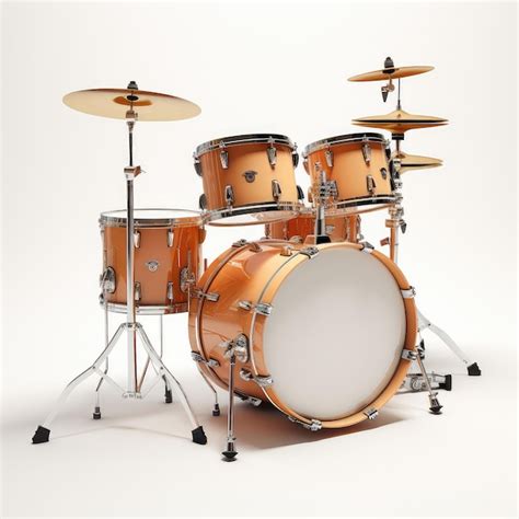 Illustration Classic Drum Set In Creative Light Premium Ai Generated Image