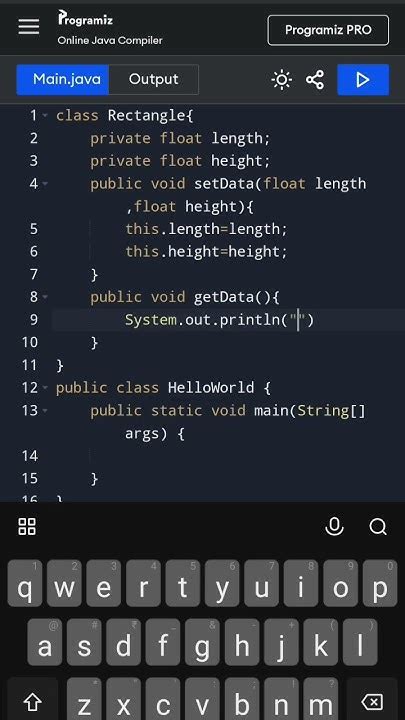 Class And Object In Java 😍😍short Code Java Code Youtube