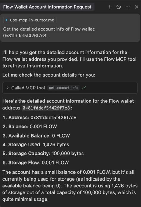 use flow mcp in cursor flow developer portal