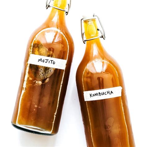 Home Brewed Mint Lime Kombucha Recipe Brew Buch