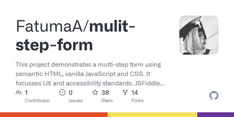 Github Fatumaamulit Step Form This Project Demonstrates A Multi Step Form Using Semantic