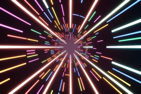 Premium Vector Abstract Seamless Looped Animation Of Neon Glowing Light Tubes