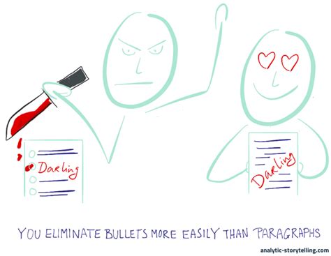 Make A Structure Before You Start Writing Advantages Of A Bullet List Analytic Storytelling