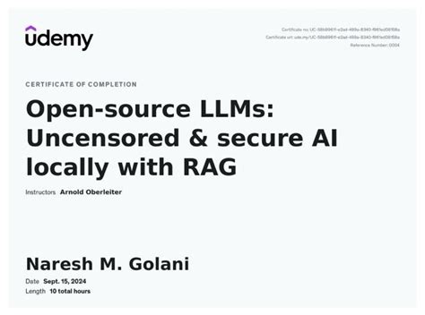 Llms Opensource Al Machinelearning Naresh M Golani