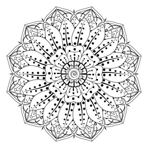 Premium Vector Circular Pattern In Form Of Mandala For Henna Mehndi