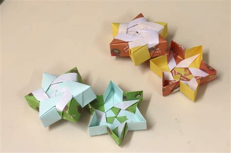 Tutorial 131 Origami 6 Point Star Box The Idea King