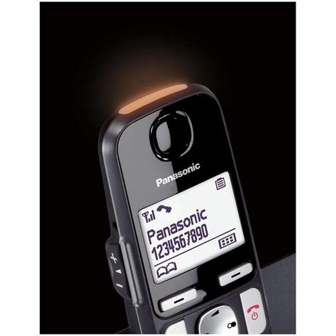 PANASONIC Telefono DECT Cordless KX TGE250JTB Con Identificatore Di