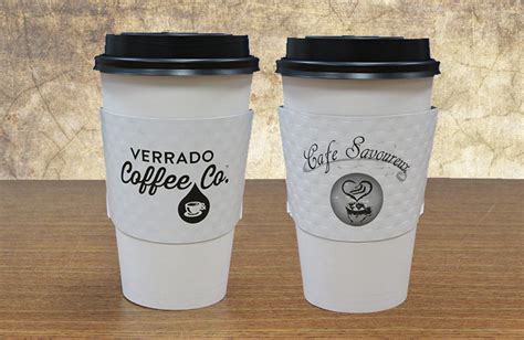 Standard Coffee Sleeve Printing HotShot Coffee Sleeves Custom