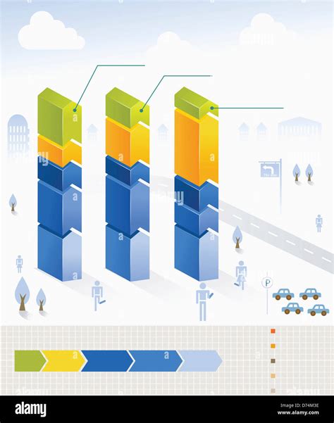 Graph Template Design Featuring Bar Graph Stock Photo Alamy