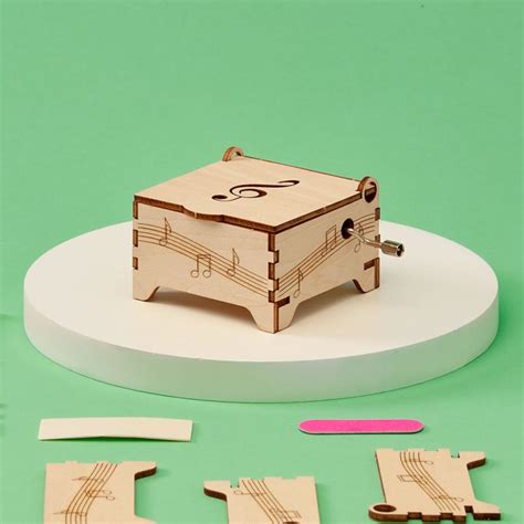 Kitsville Music Box Diy Kit Wooden Educational Stem Toy