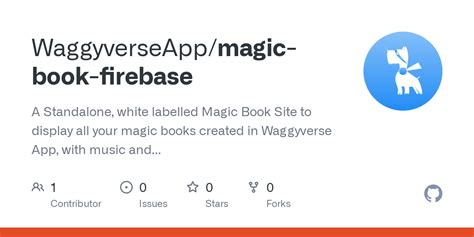 Github Waggyverseappmagic Book Firebase A Standalone White
