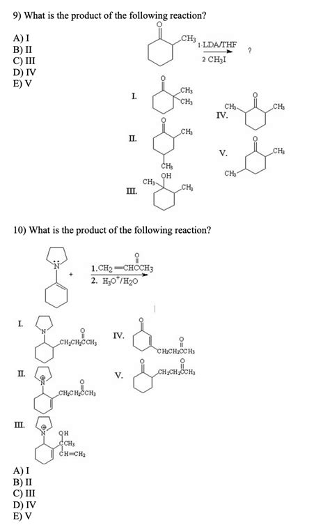 Solved What Is The Product Of The Following Reaction Chegg