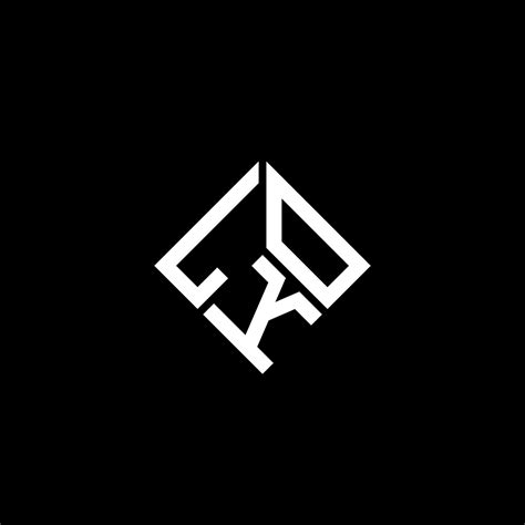 Lko Letter Logo Design On Black Background Lko Creative Initials