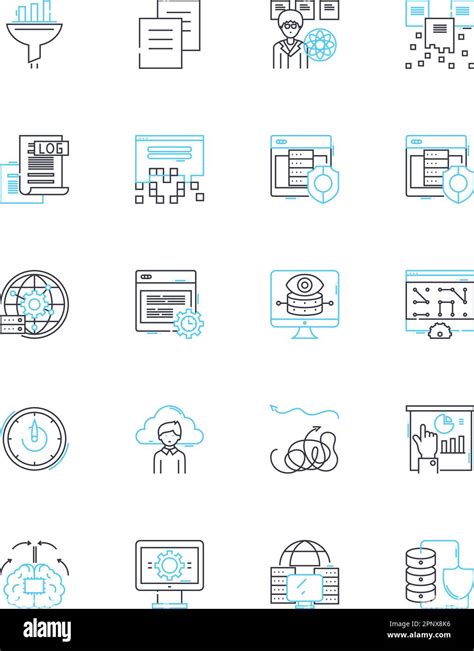 Asset Management Linear Icons Set Investments Portfolio Optimization