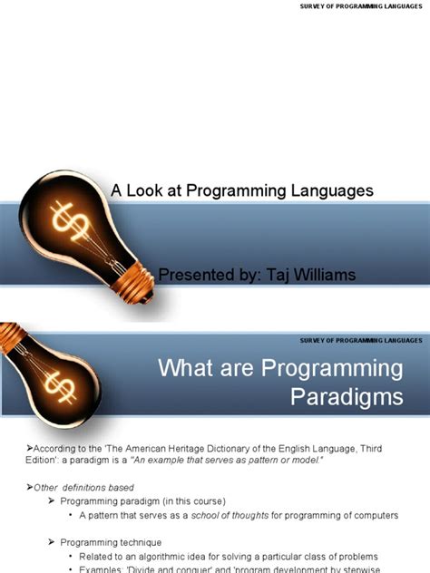 A Look At Programming Languages Pdf Mathematical Logic