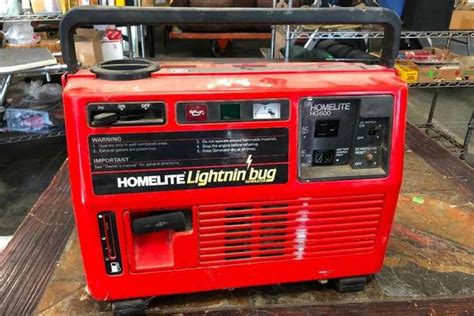 The Homelite Lightnin Bug Generator Hg600 Specs Manual